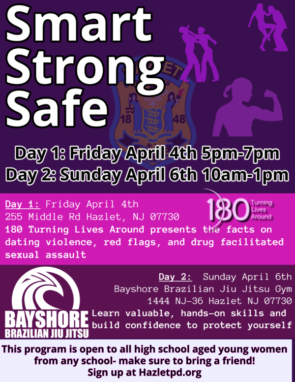 SMART STRONG SAFE 2025 – Hazlet Township Police Department Official Website